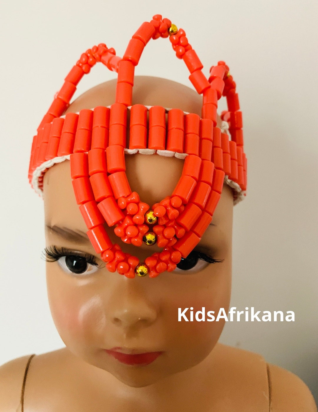 African Beaded Head-piece - Etsy