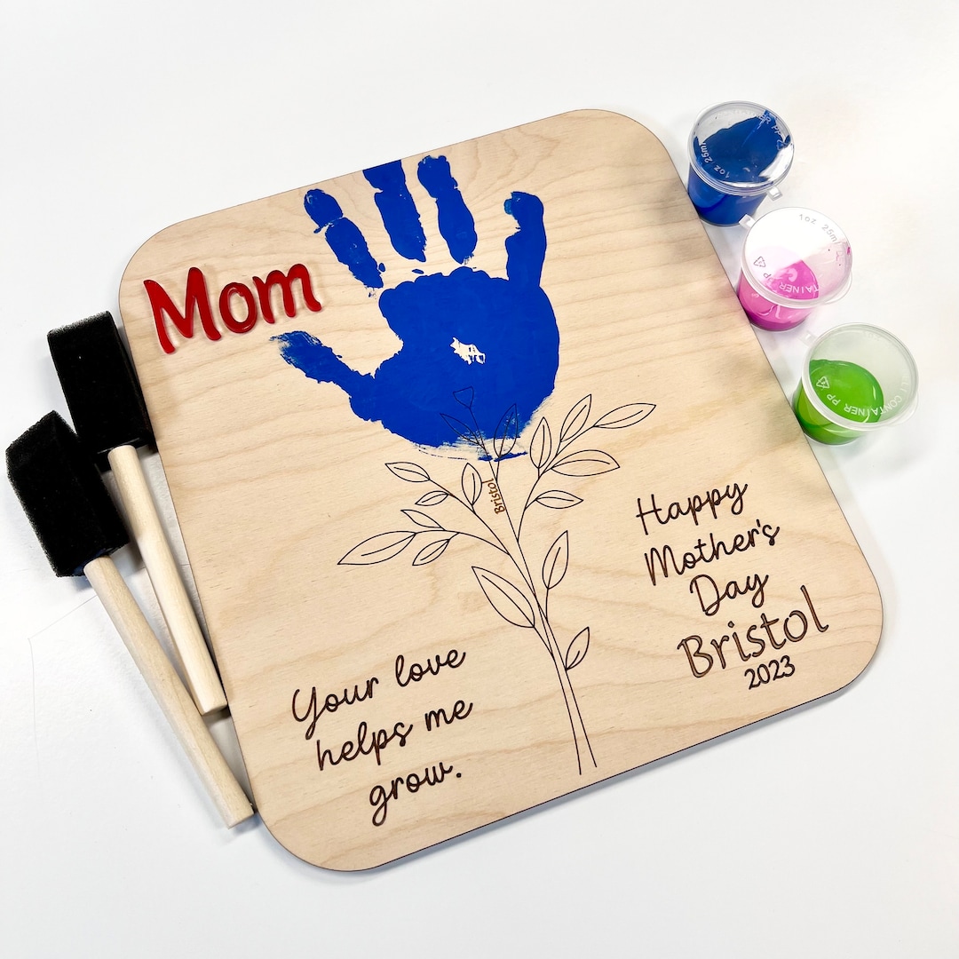 Handprint Kids DIY Craft Gifts for Mom Dad Grandparents - Etsy