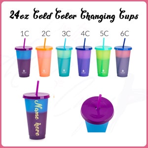 Personalized Color Changing Cups With Custom Color Changing | Etsy