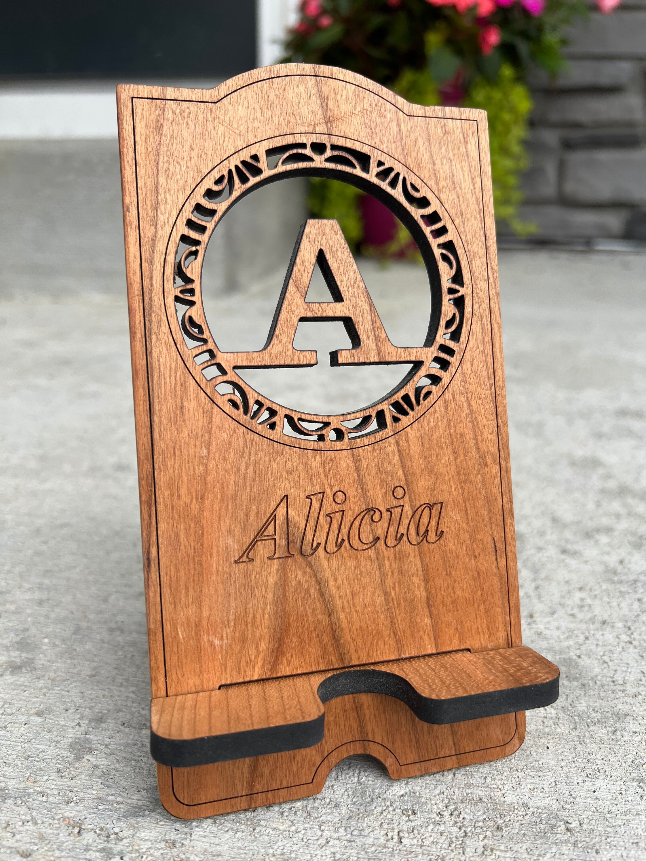 Phone and Tablet Holder for Desk, Personalized Phone Stand, Phone ...