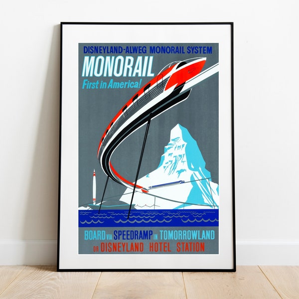 Disneyland Monorail - Etsy
