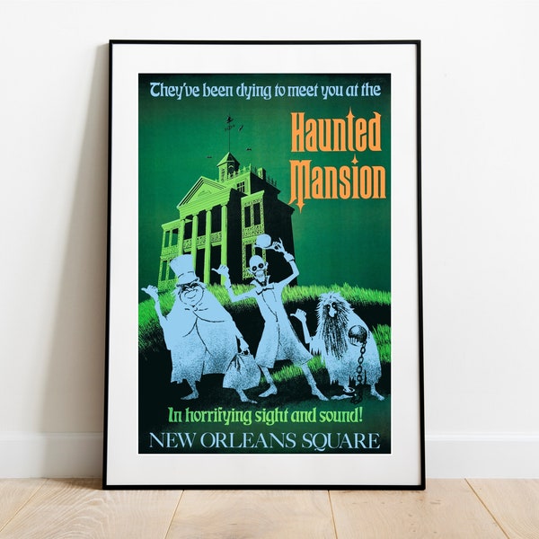 Haunted Mansion Poster - Etsy