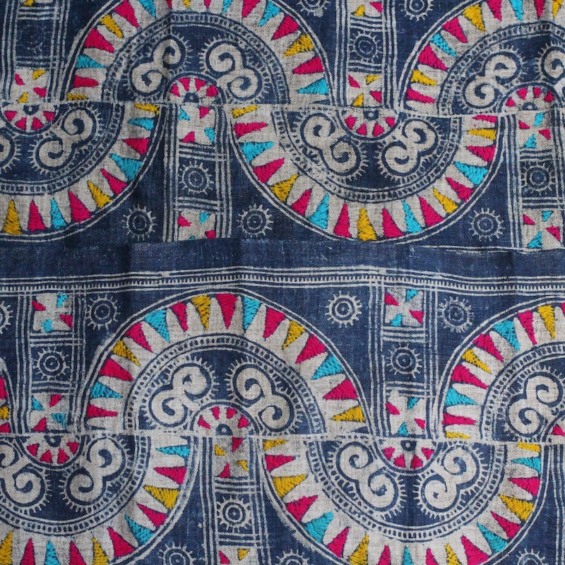 Indigo Batik Fabric - Etsy