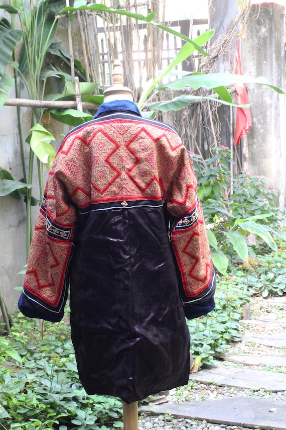 Traditional vintage Jacket Hmong Hill Tribe Embroider… - Gem