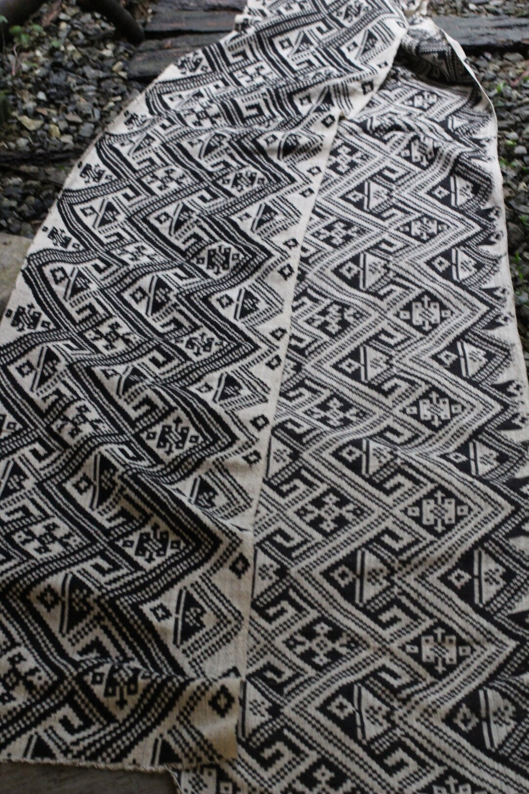 Vintage Handwoven Thai Hill Tribe Cotton Textile (3.8 M) - Etsy