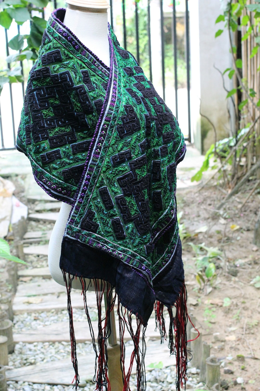 Embroidered Belt Traditional Vintage Belt Hmong Hill Tribe Embroidered ...