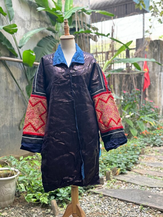 Traditional vintage Jacket Hmong Hill Tribe Embroider… - Gem