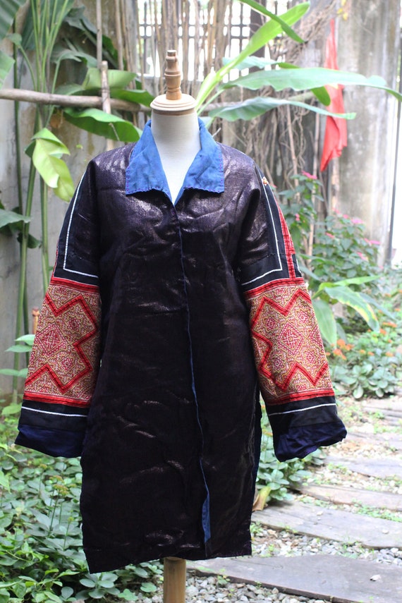 Traditional vintage Jacket Hmong Hill Tribe Embroider… - Gem