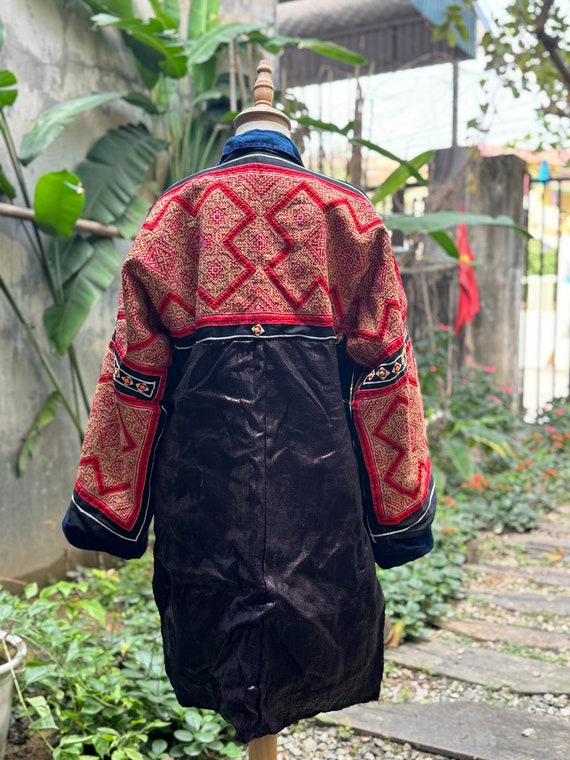 Traditional vintage Jacket Hmong Hill Tribe Embroider… - Gem