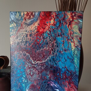 Acrylic Pour Painting, Fluid Art, Original Artwork, 11x14 Inch Canvas ...
