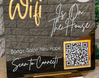 Qr Code Review Sign | Etsy