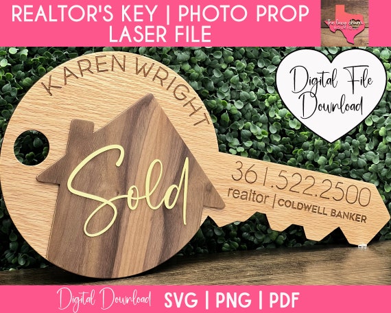 Realtor's Key Photo Prop Laser File INSTANT DOWNLOAD - Etsy
