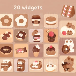 Cute Chocolate | App Icons Pack Ios & Android | Widgets | Wallpapers ...