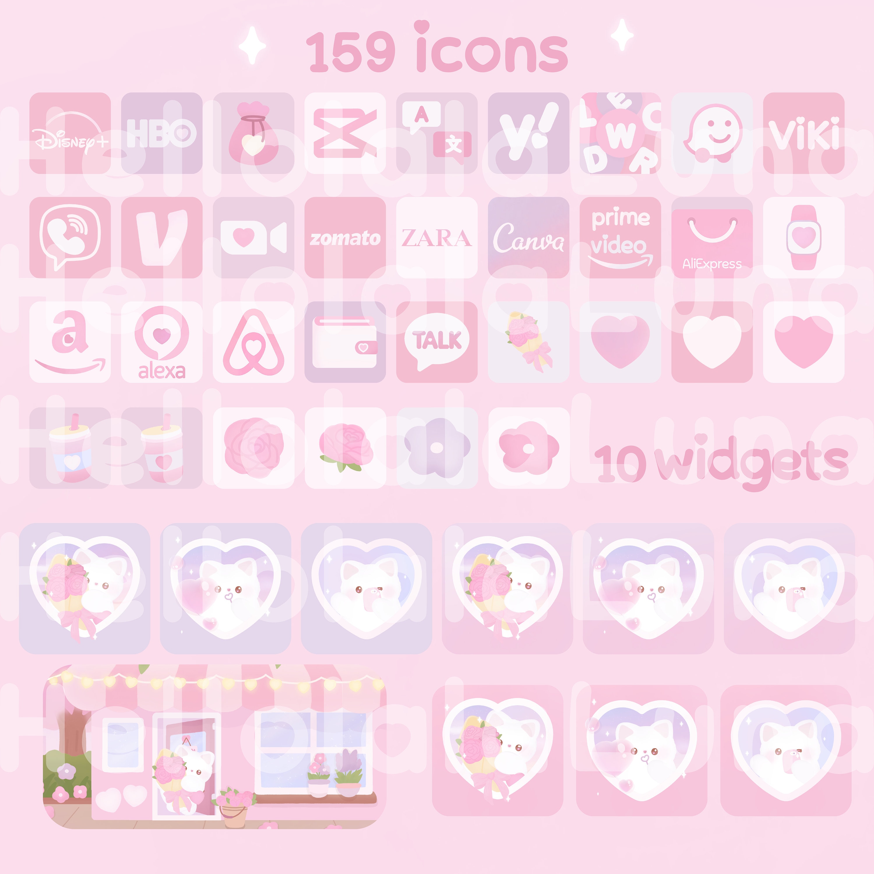 Give You Roses | App Icons Pack Ios & Android | Widgets | Wallpapers ...