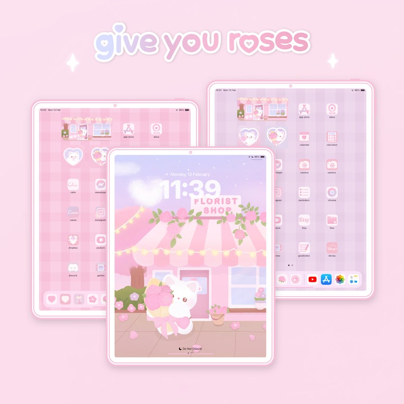 Give You Roses | App Icons Pack Ios & Android | Widgets | Wallpapers ...