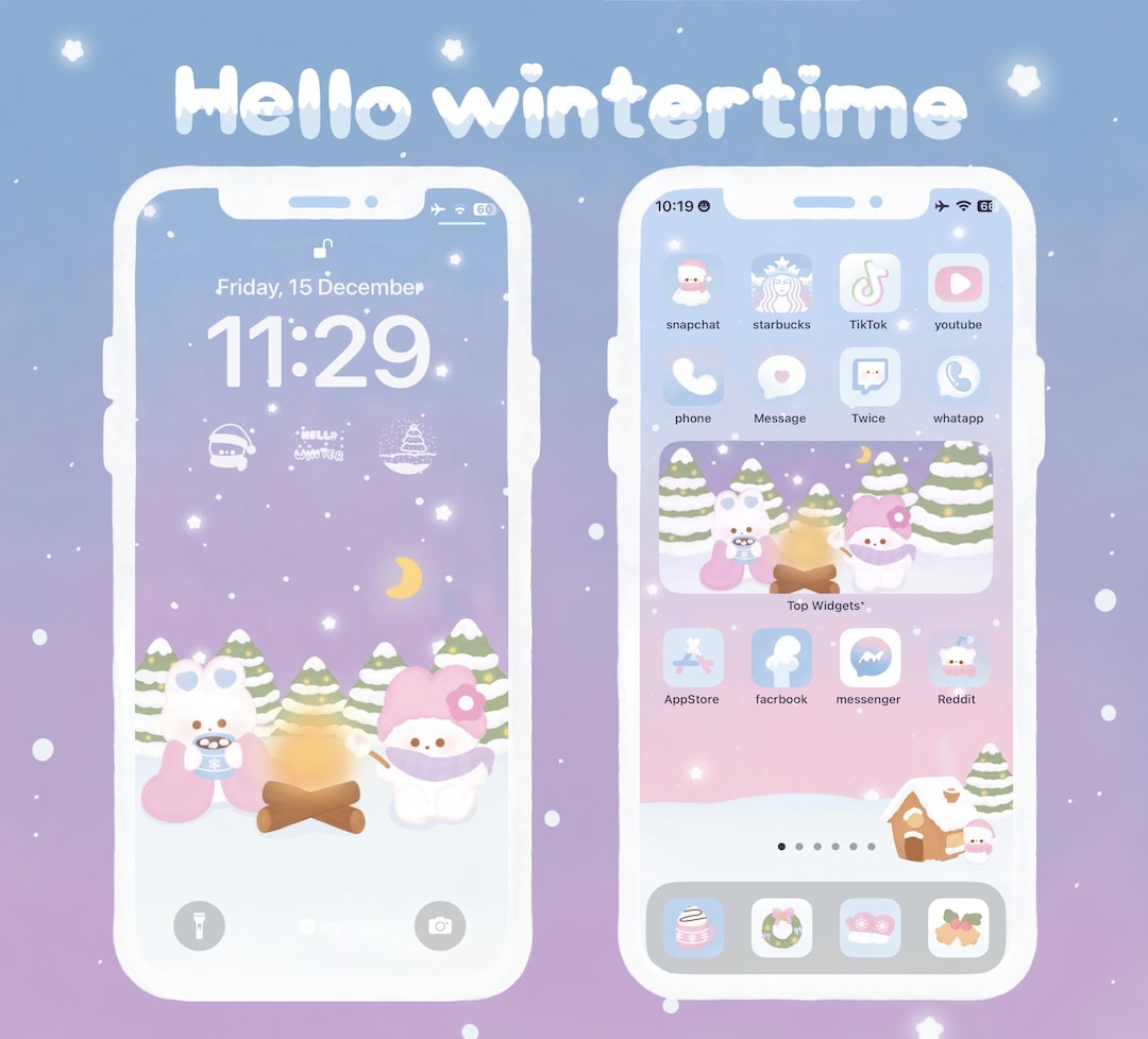 Hello Wintertime | App Icons Pack Ios & Android | Widgets | Wallpapers ...
