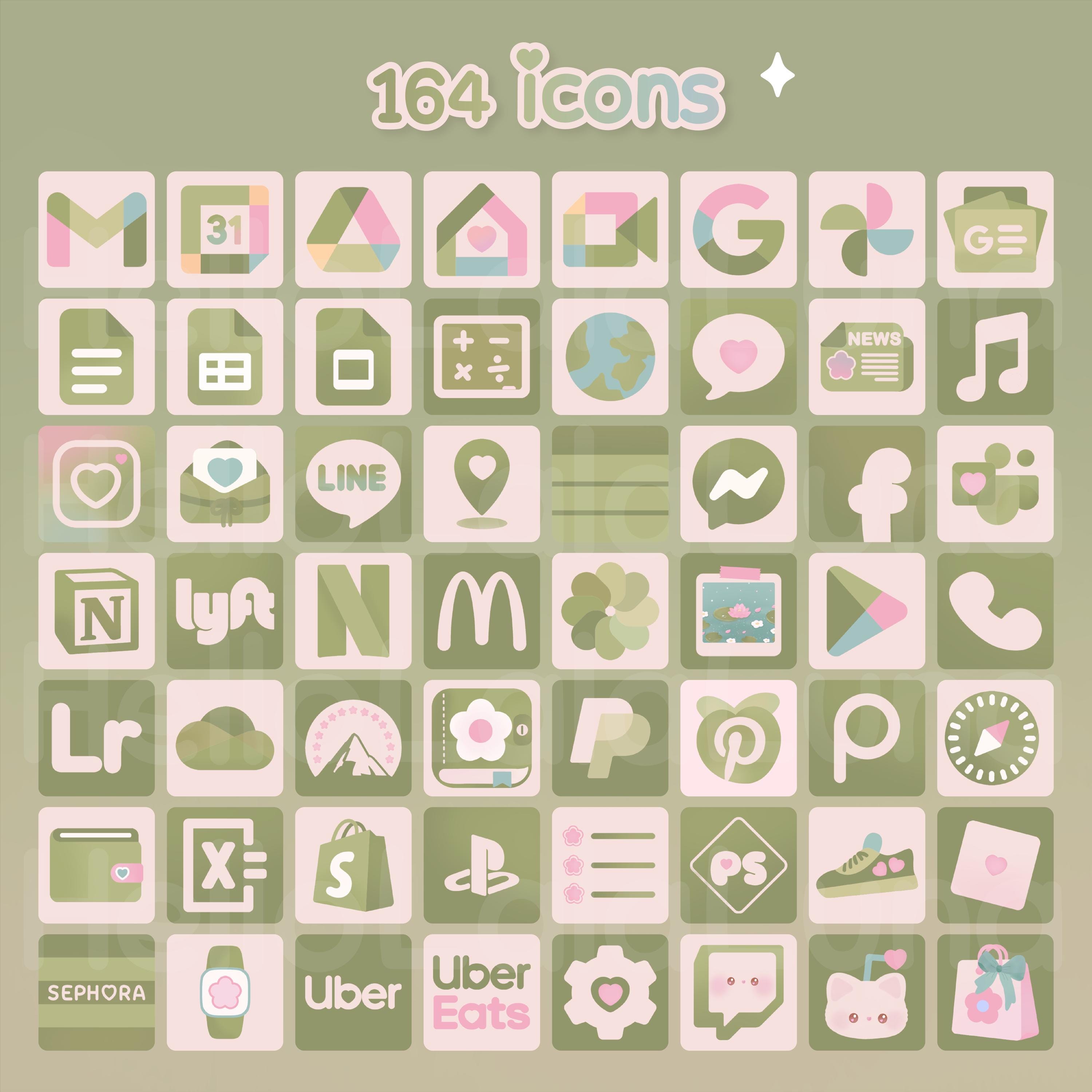 Cute Drizzle App Icons Pack | Ios & Android, Wallpapers (digital ...