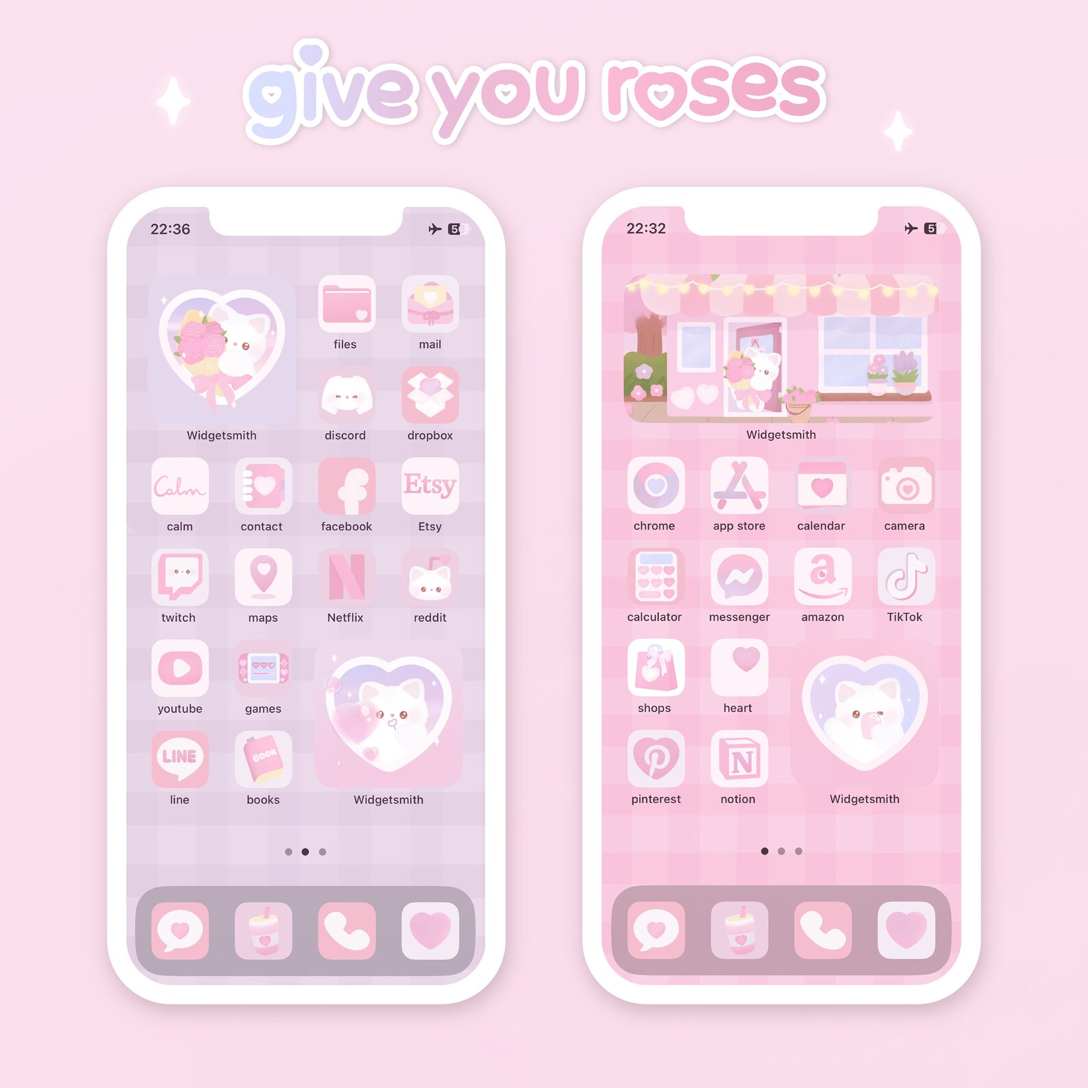 Give You Roses | App Icons Pack Ios & Android | Widgets | Wallpapers ...