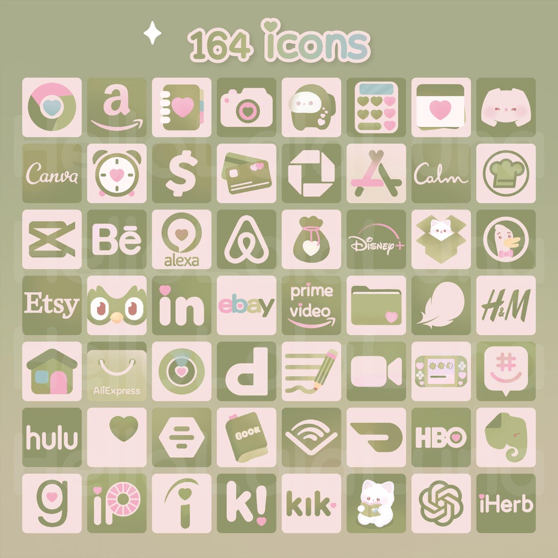 Cute Drizzle App Icons Pack | Ios & Android, Wallpapers (digital ...