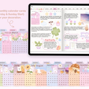 2024 Digital Planner / Cute Digital Planner / Hyperlinked / Cute ...