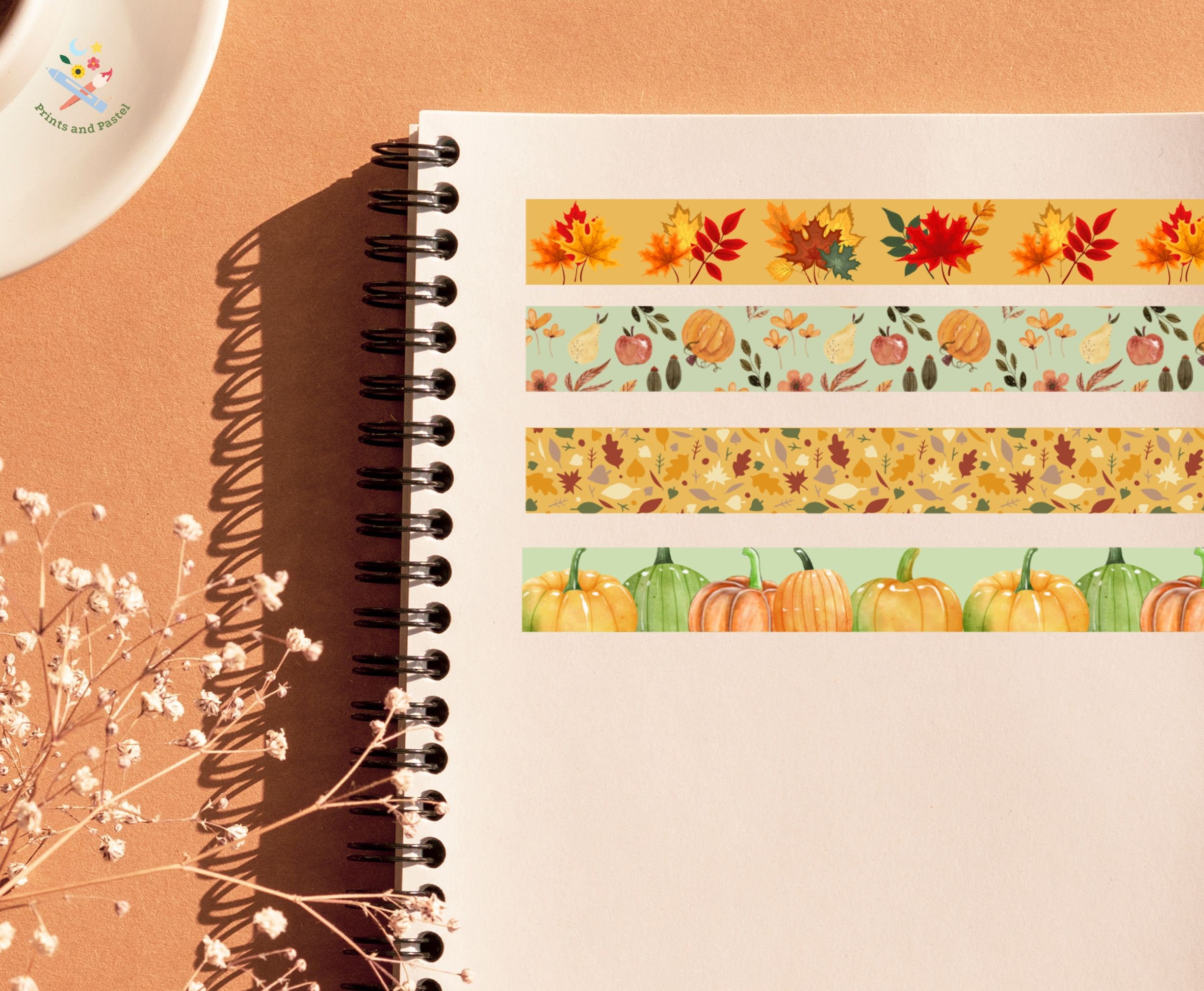 Printable Fall Washi Tape Strips Fall Design Stickers - Etsy Printable Fall Washi Tape Strips Fall Design Stickers - Etsy