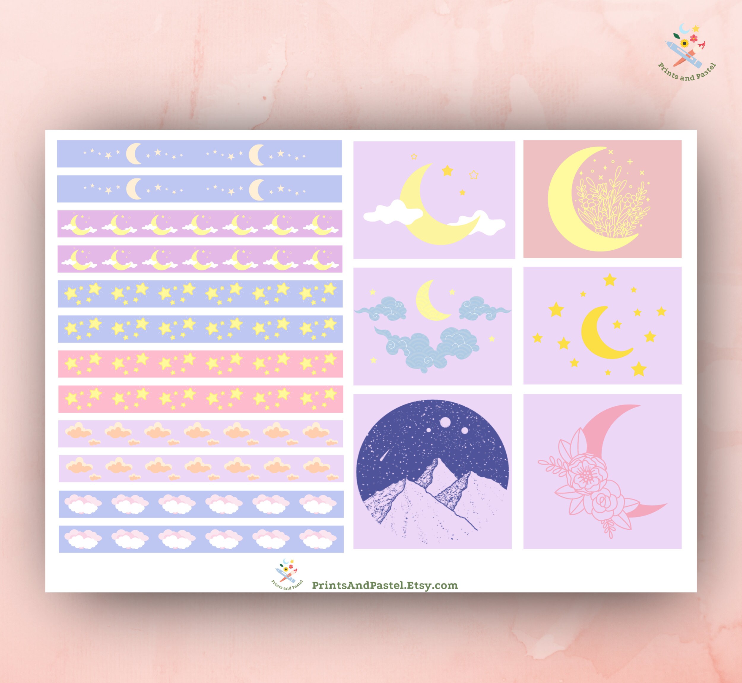 Bullet Journal Spread Kit Printable Journal Template Printable Sticker ...