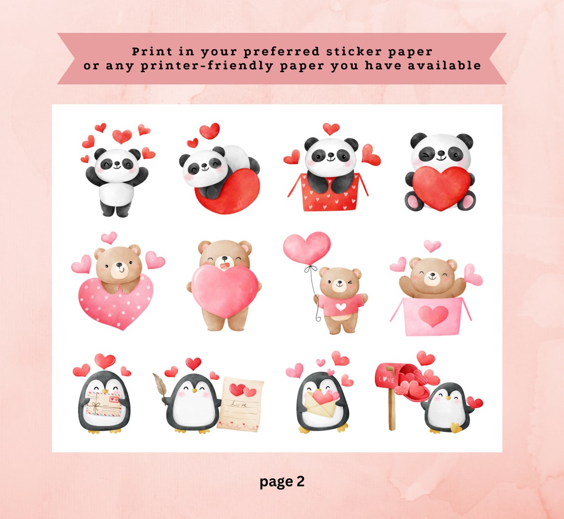 February Calendar Sticker for Planner Sticker Printable Stickers ...