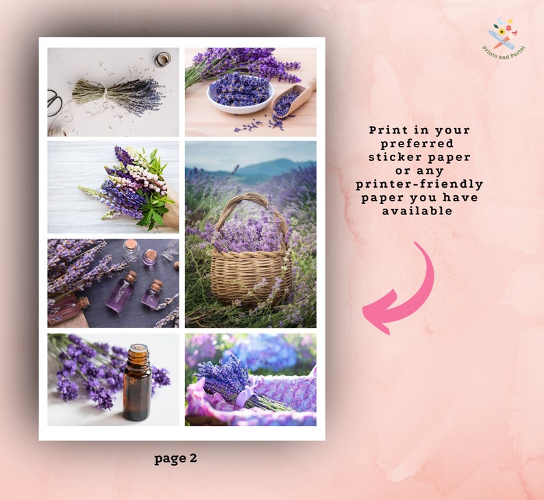 Printable Lavender Field Photo Kit Lavender Photo Collection Printable ...