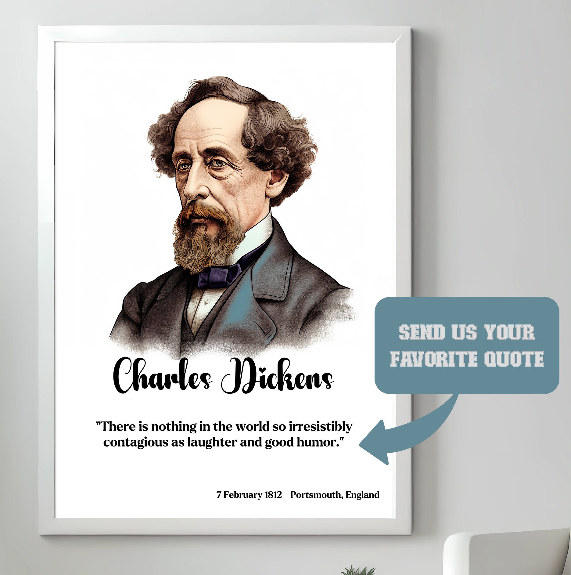 Custom Writer Poster, Digital File, Personalized Author Poster ...