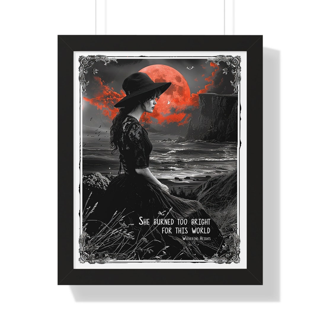 Wuthering Heights Art Print | Classic Literature Poster | Emily Brontë ...