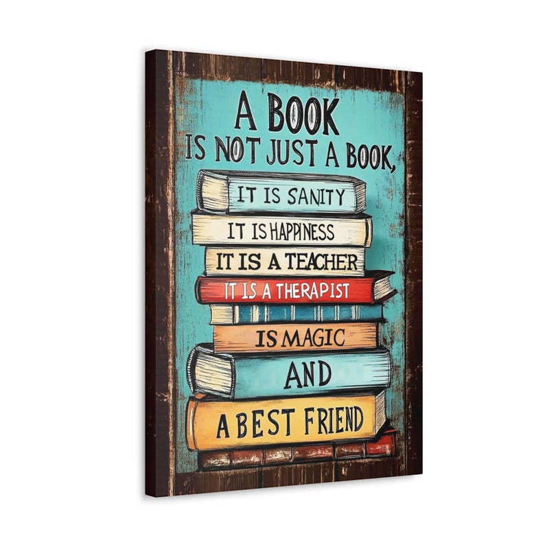 A Book is Not Just a Book Poster - Inspiring Art for Book Lovers - Etsy