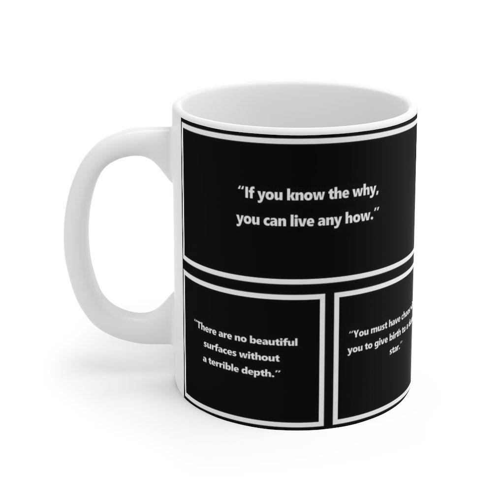 Friedrich Nietzsche Mug 11oz, Was a German Philosopher, Gift Mug for ...