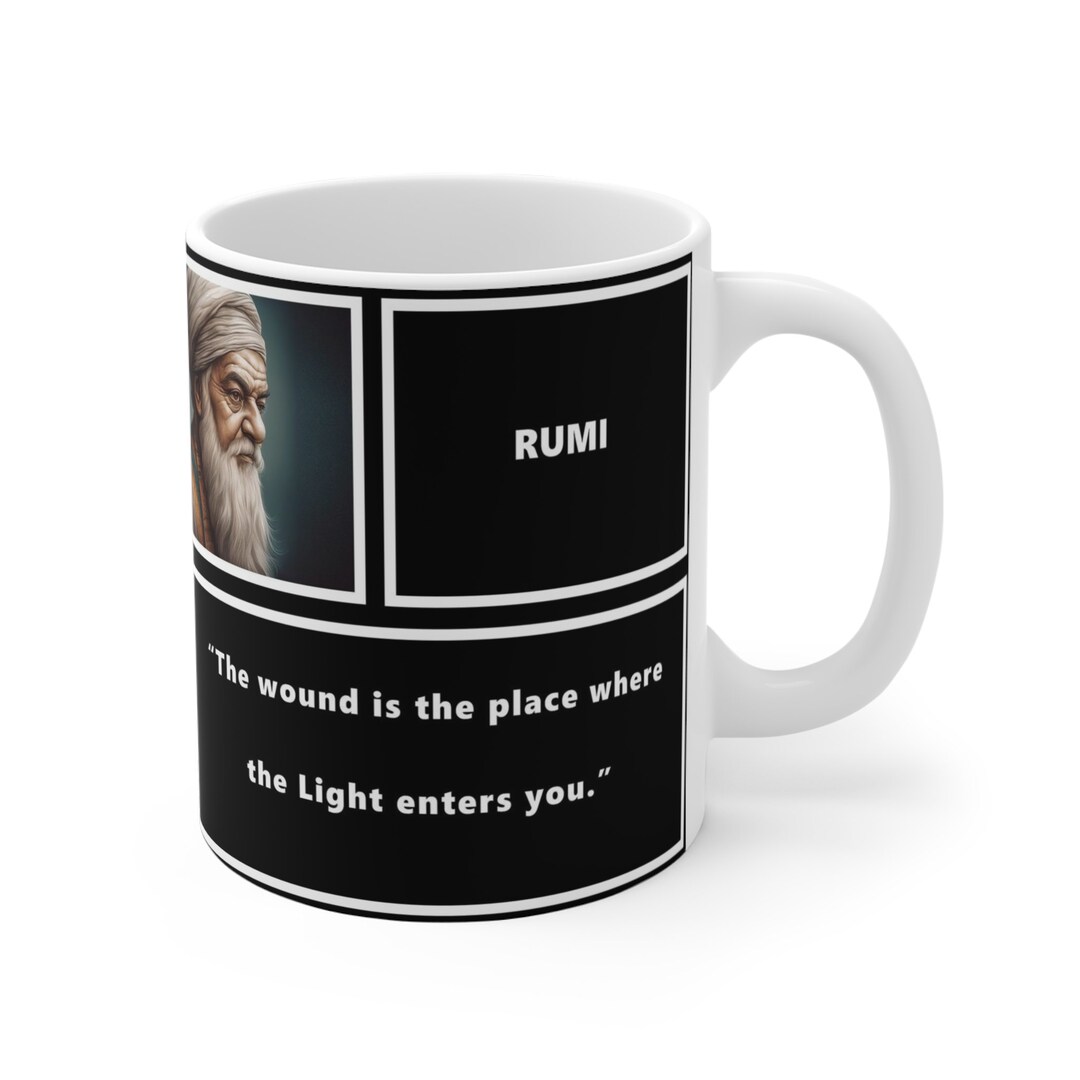 Rumi, Mug 11oz, Poetry in Mugs, Poems, Decoration for the House, the ...