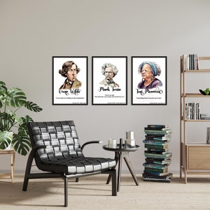 Oscar Wilde Poster Print, Author Poster, Gift for Book Lovers, Literary ...