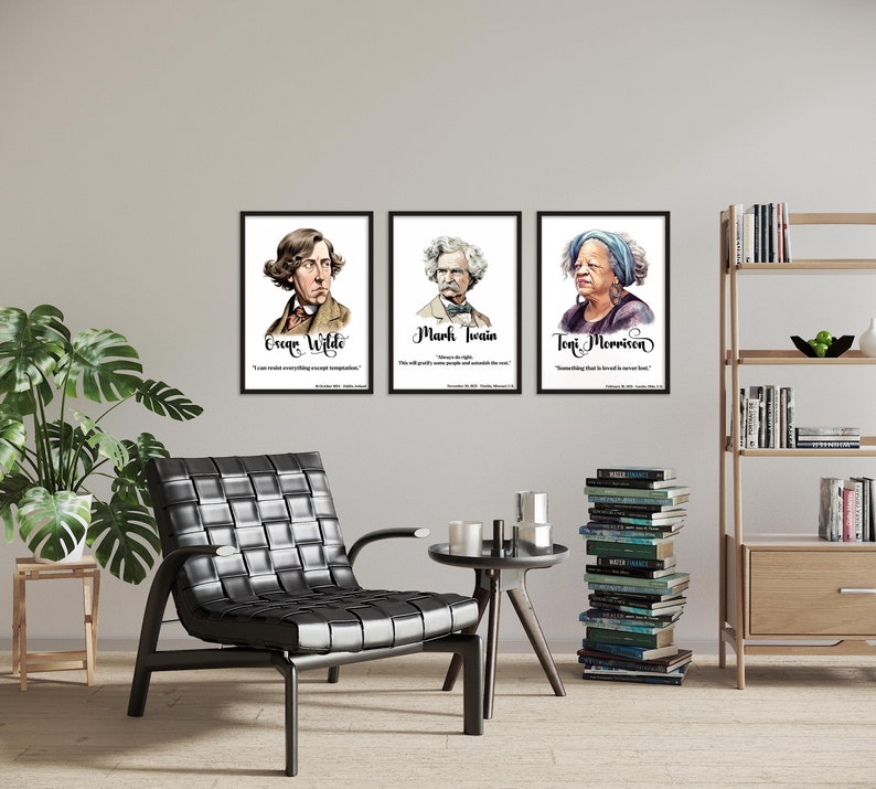 Oscar Wilde Poster Print, Author Poster, Gift for Book Lovers, Literary ...