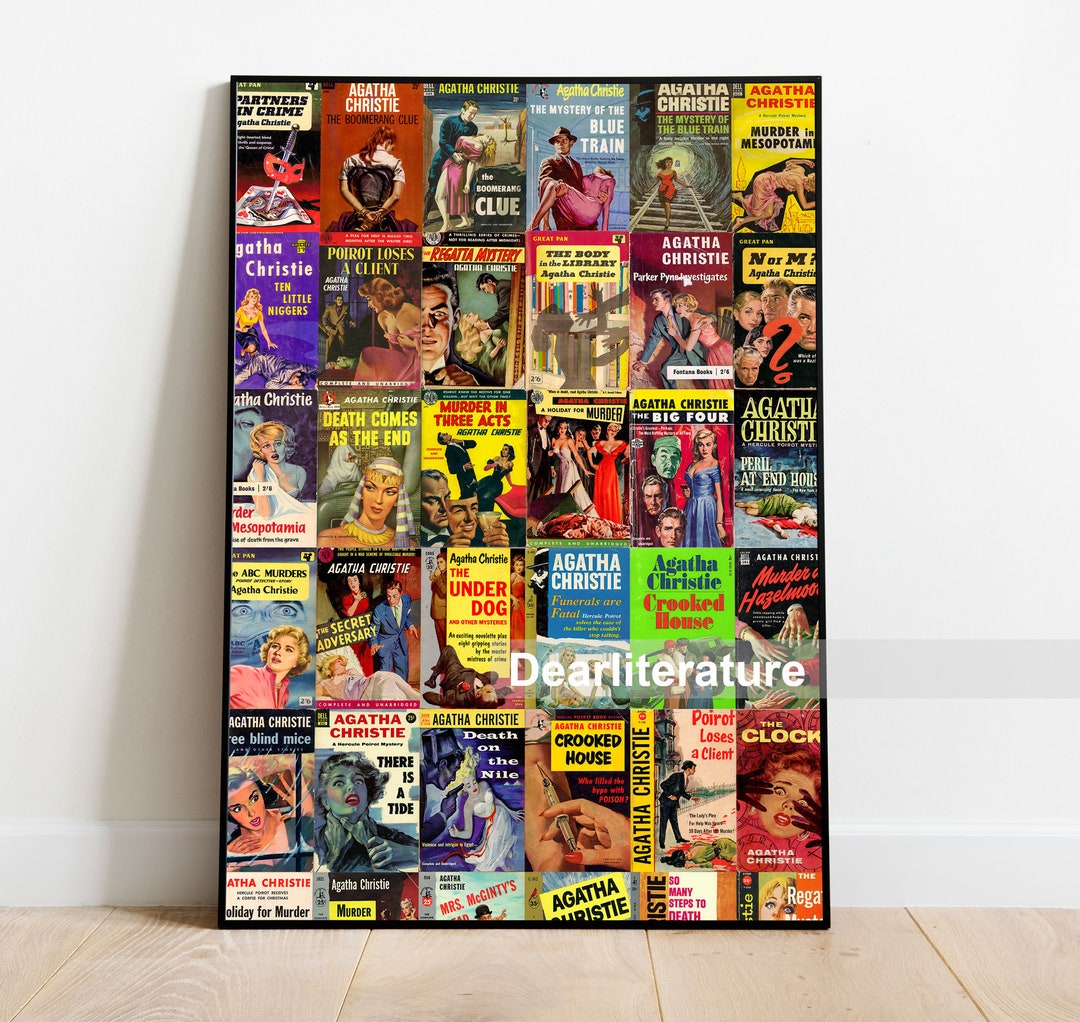 Agatha Christie Covers Poster Print Gallery Canvas, Wall Art, Wall ...