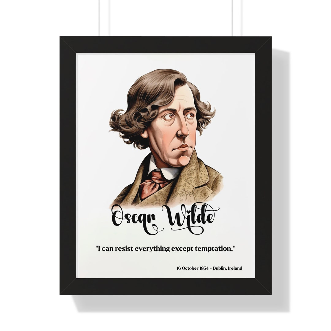 Oscar Wilde Poster Print, Author Poster, Gift for Book Lovers, Literary ...