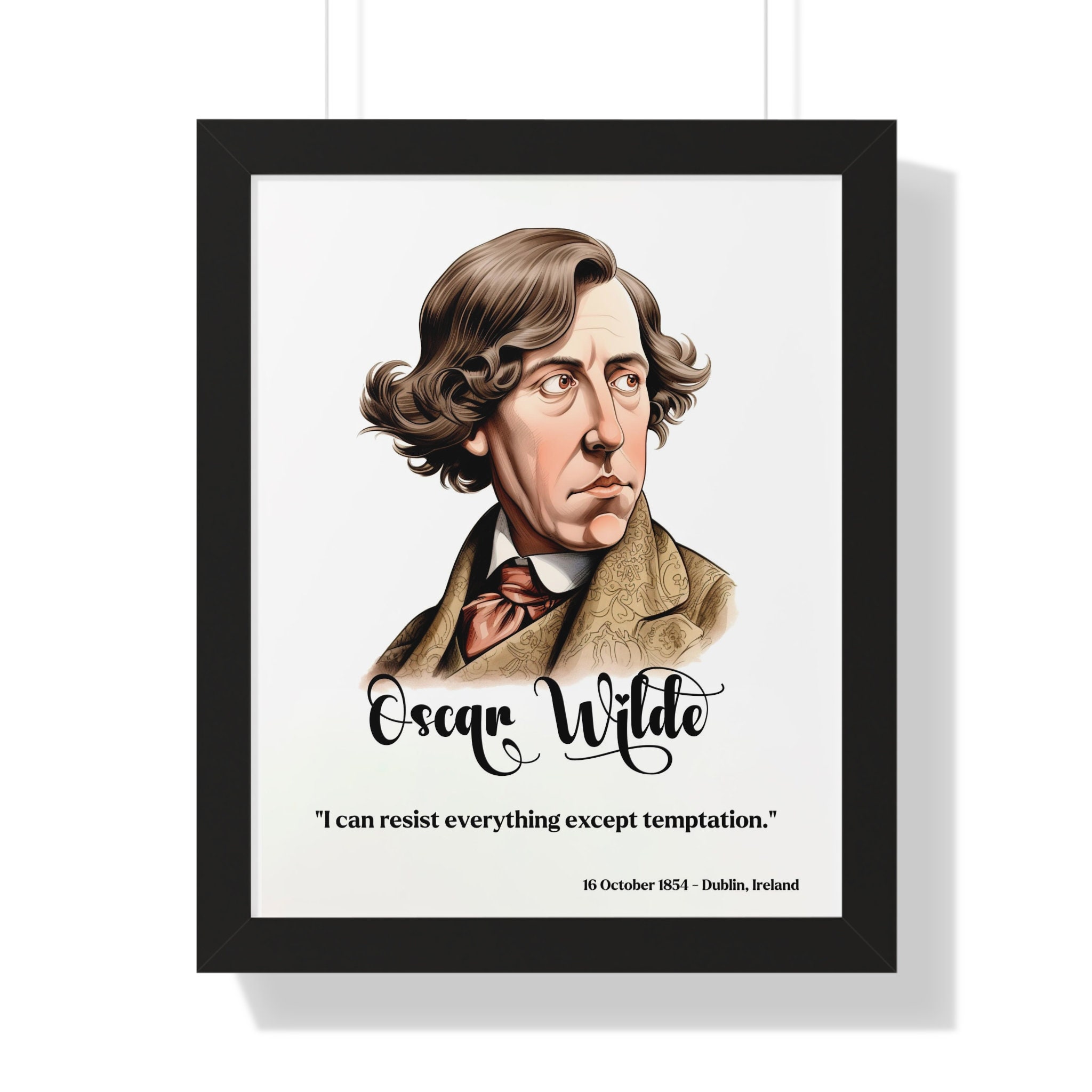 Oscar Wilde Poster Print, Author Poster, Gift for Book Lovers, Literary ...