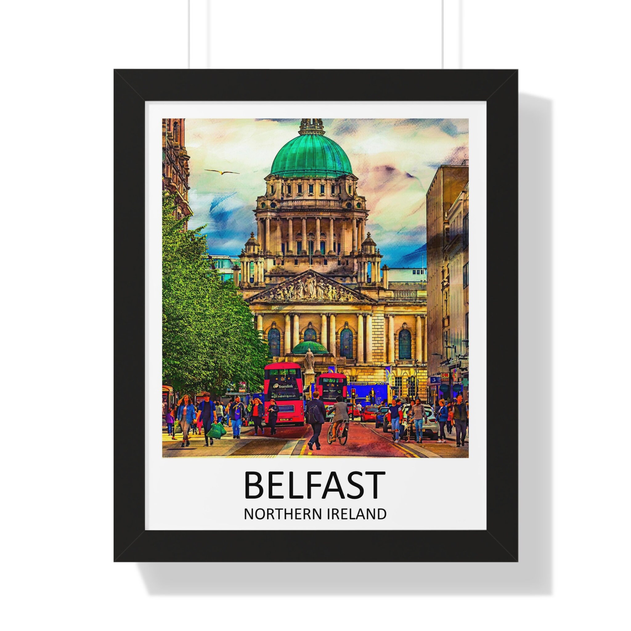Belfast Northern Ireland Poster Print Travel Print - Etsy