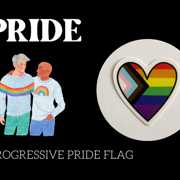 Progressive Pride Flag Heart - Etsy