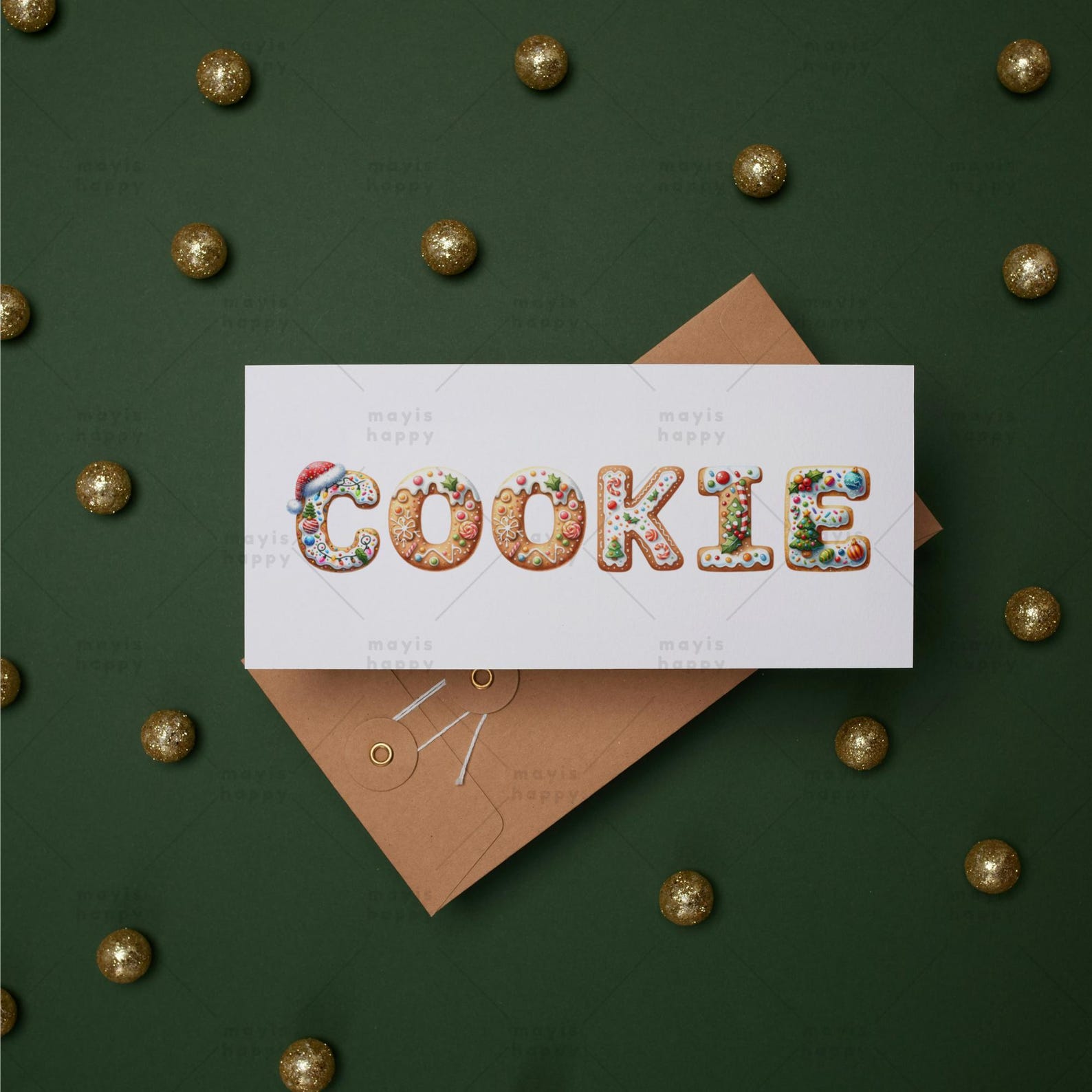 Christmas Cookie Alphabet, Christmas Alphabet, Cookie PNG, Alphabet ...