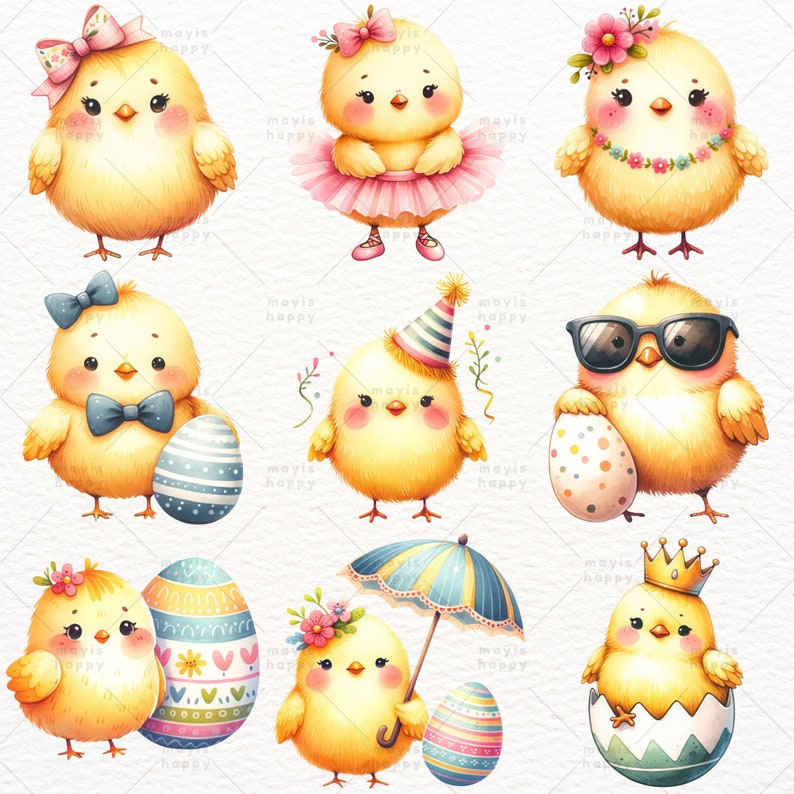 Easter Chubby Chick, Easter Day, Easter PNG, Chick PNG, Easter Day Gift ...
