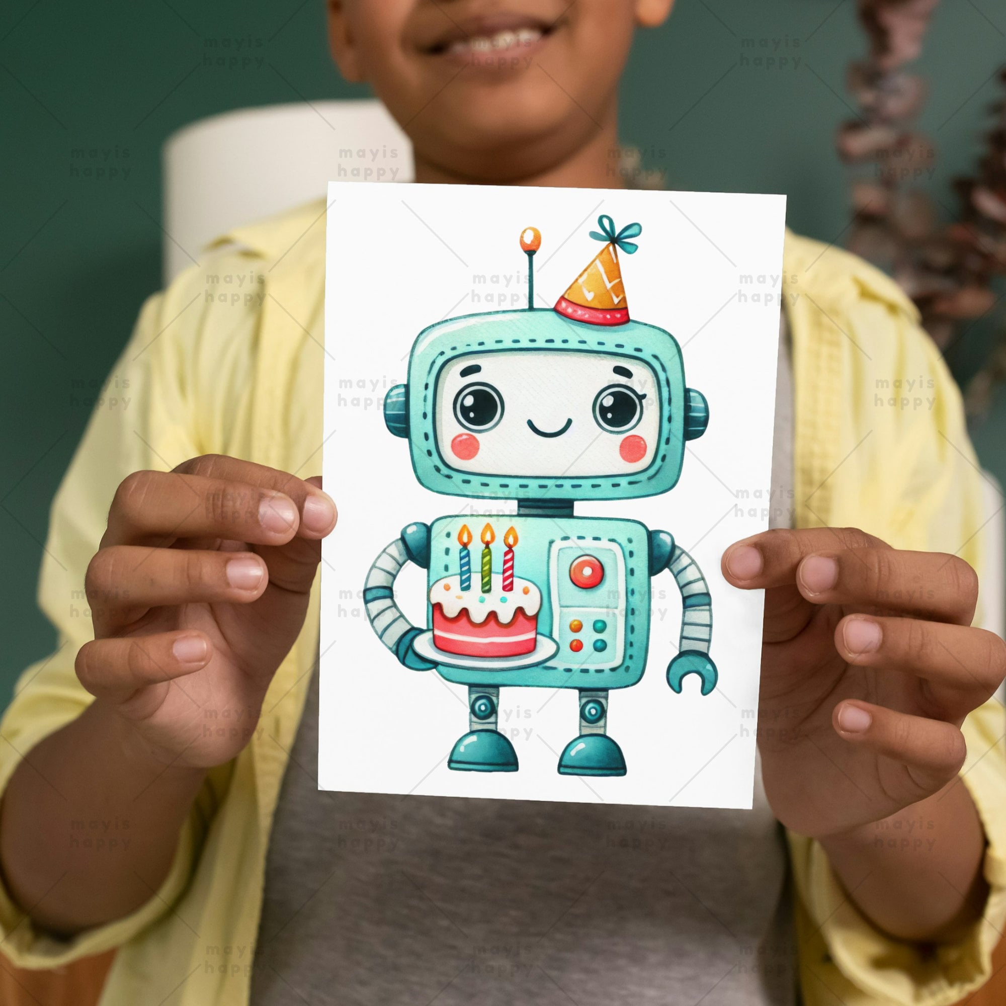 Cute Robot, Robot PNG, Robot Clipart, Robot Boy, Gift for Kids ...