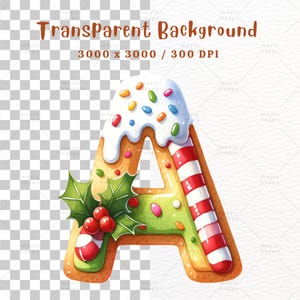 Christmas Cookie Alphabet, Christmas Alphabet, Cookie PNG, Alphabet ...