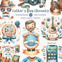 Father's Day Quotes Clipart, Happy Fathers Day Bundle, High Quality ...