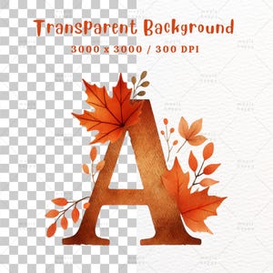 Autumn Maple Alphabet, Maple Alphabet, Maple Clipart, Autumn Theme ...