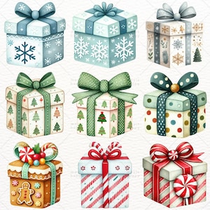 Christmas Gift Clipart, Gift PNG, Cute Christmas, Christmas Clipart ...