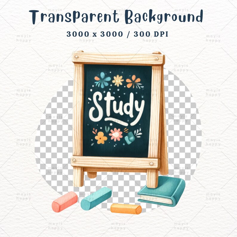 Back to School, School Supplies, Cute Student Clipart, Teacher PNG ...