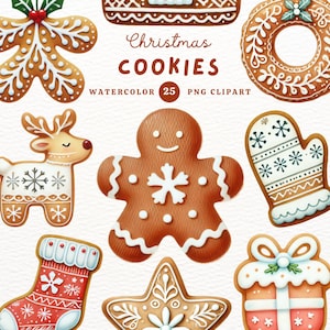 Christmas Cookies Clipart, Cookies Clipart, Gingerbread Cookies ...