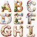 Christmas Cookie Alphabet, Christmas Alphabet, Cookie PNG, Alphabet ...